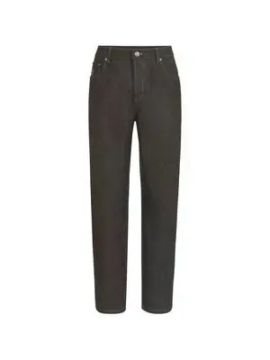 Brunello Cucinelli Virgin Wool Flannel Five-pocket Trousers - Grey