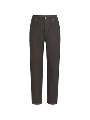 Brunello Cucinelli Virgin Wool Flannel Five-pocket Trousers - Grey