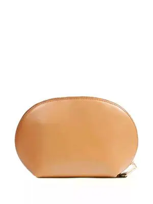 LANCEL Origami Zip-around Make-up Bag - Brown