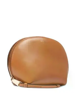 LANCEL Origami Zip-around Make-up Bag - Brown