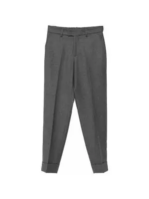 BERWICH Alice Pressed-crease Turn-up Trousers - Grey