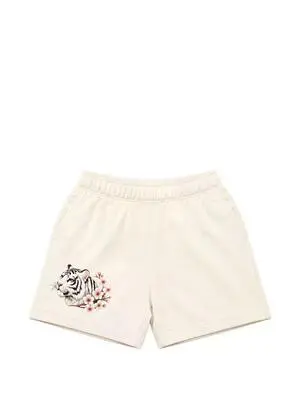 MELT Tiger-print Cotton Shorts - Neutrals