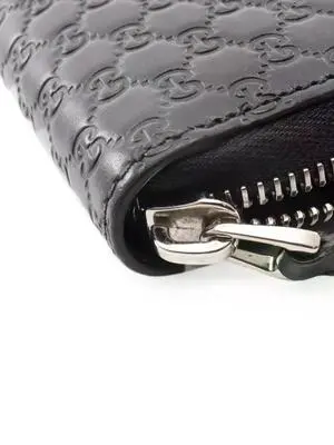 Gucci 2010s Micro Gg Leather Wallet