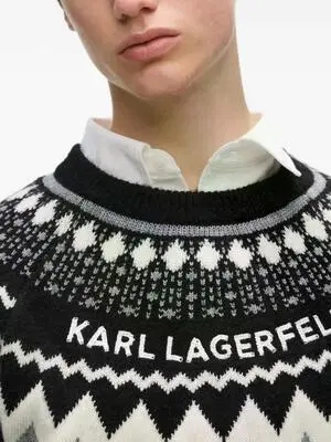 Karl Lagerfeld Fair Isle Knitted Sweater