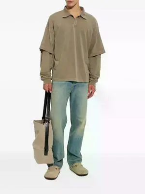 AGOLDE Layered-sleeve Polo Shirt