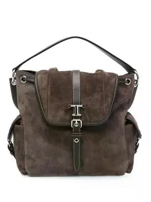TOD'S Mini Tim Buckle-fastening Tote Bag - Brown