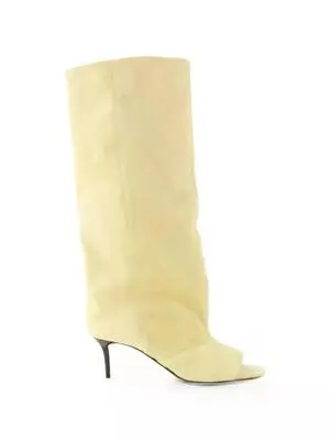 IRO PARIS Open-toe Suede Boots - Neutrals