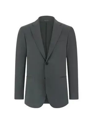 Boggi Milano Blazer In Stretch Nylon Canneté B Tech - Grey