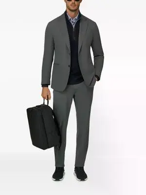 Boggi Milano Blazer In Stretch Nylon Canneté B Tech