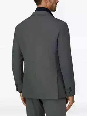 Boggi Milano Blazer In Stretch Nylon Canneté B Tech