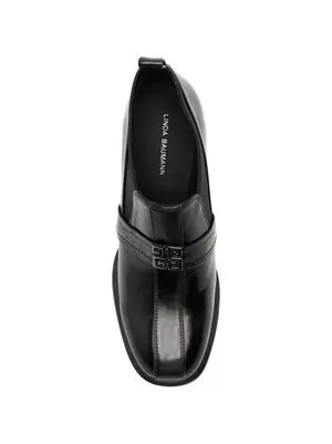 LINDA BAUMANN Logo-plaque Block-heel Pumps