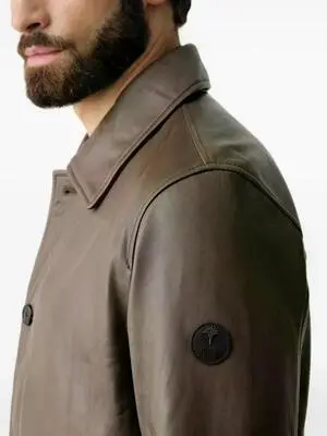 JOOP! Leather Button-up Jacket