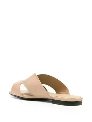 SERGIO MORETTI FIRENZE Cut-out Leather Sandals