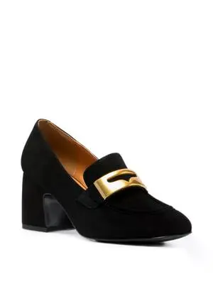Linda Baumann Logo Pumps