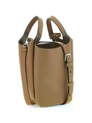 TOD'S T Timeless Leather Bucket Bag - Brown