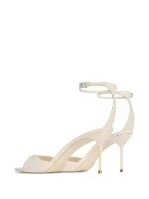 Paris Texas Lidia Patent-leather Sandals - Neutrals