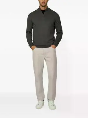 Boggi Milano Jeans In Stretch Denim - Neutrals
