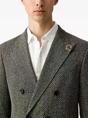 JOOP! Herringbone Double-breasted Blazer