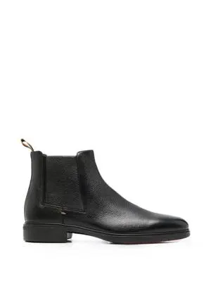Santoni Easy Grained Leather Chelsea Boots
