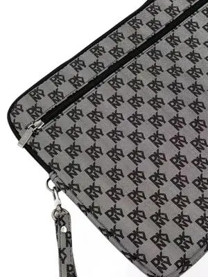 Dkny Logo-print Striped Laptop Bag