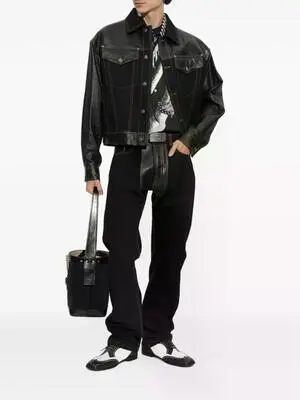 Versace Tassel-print Silk Shirt