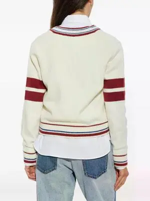 Off-White Logo-embroidered Cardigan - Neutrals
