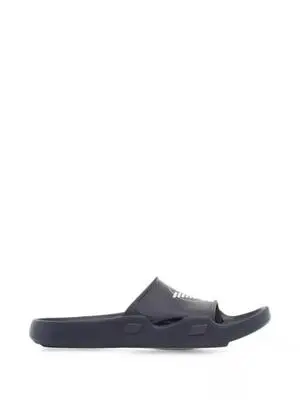 Emporio Armani Logo-print Slip-on Sandals - Blue