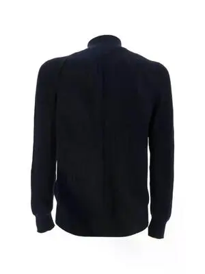 BALLANTYNE Ribbed-knit Zip-up Cardigan