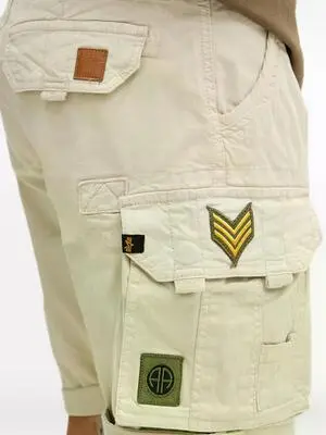 Alpha Industries Crew Patch-detail Cargo Shorts