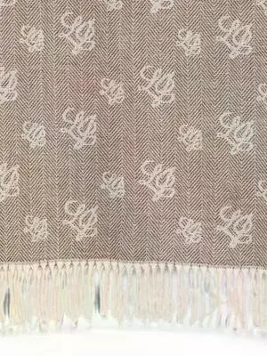 Liu Jo Herringbone Monogram Scarf