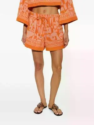 Zimmermann Solstice Logo-jacquard Shorts