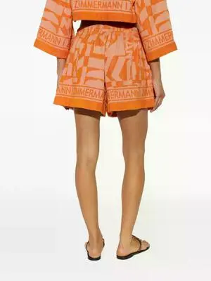 Zimmermann Solstice Logo-jacquard Shorts
