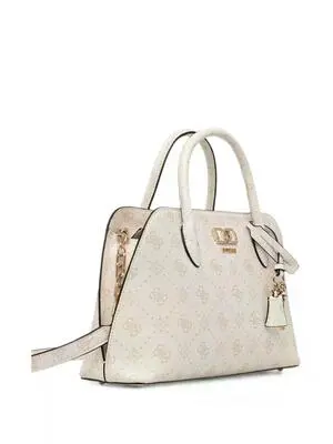 Guess Emelie Monogram-print Logo-plaque Tote Bag