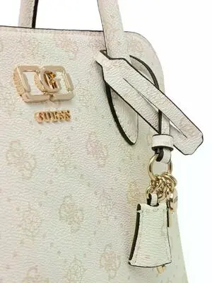 Guess Emelie Monogram-print Logo-plaque Tote Bag