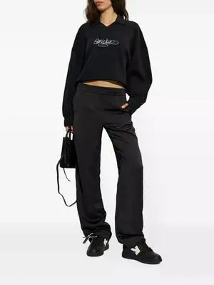 Off-White Logo-embroidered V-neck Sweatshirt