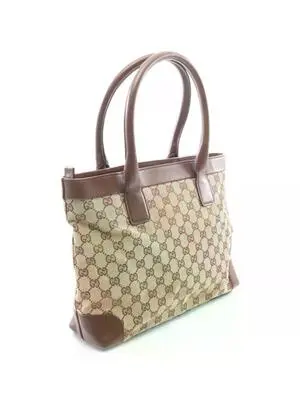Gucci 2000s Gg Canvas Tote Bag - Brown