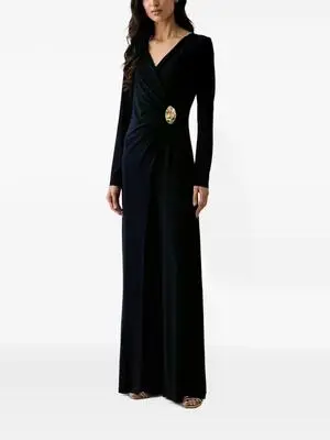 Joseph Ribkoff Embellished Wrap-style Jumpsuit