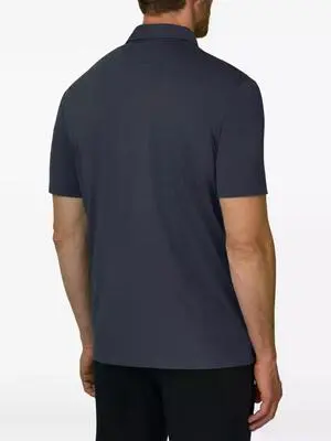 Boggi Milano Polo In Stretch Supima Cotton Jersey - Blue