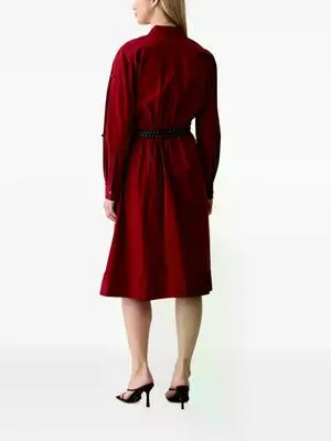 Dkny Belted Button-down Midi Shirt Dress