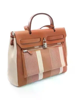 Hermès 2010s Pm Herbag Zip Le Tournet Tote Bag - Brown