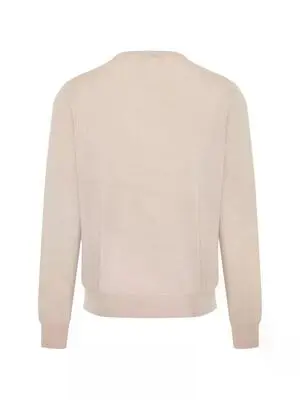 Colombo Crew-neck Ribbed-trim Sweater - Neutrals