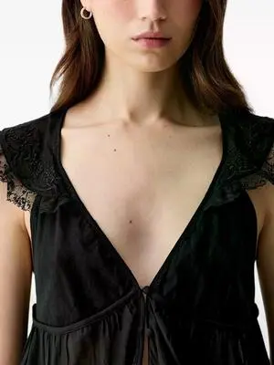 HOSS INTROPIA Celeste. Lace-trim Embroidered Blouse