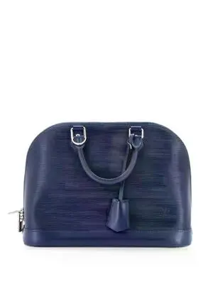 LOUIS VUITTON Alma Handbag Epi Leather Pm Satchel - Blue