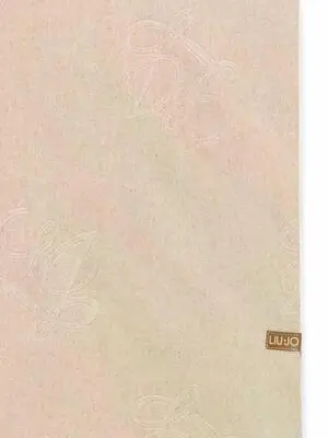 Liu Jo Logo-embossed Fringed Scarf