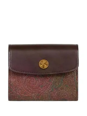 Etro Arnica Tri-fold Paisley-print Wallet - Brown