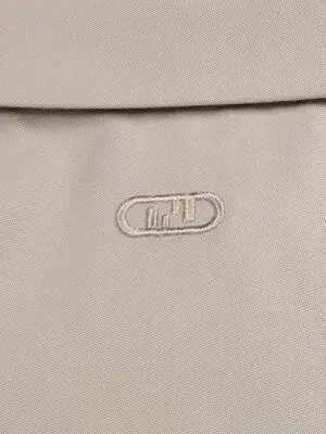 Fendi Ff Logo Embroidery Shirt - Neutrals