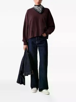 Marc O'polo Logo-embroidered Drop-shoulder Sweatshirt