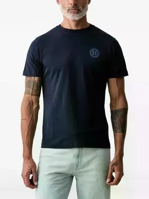 HACKETT LONDON Logo-print Crew Neck T-shirt - Blue
