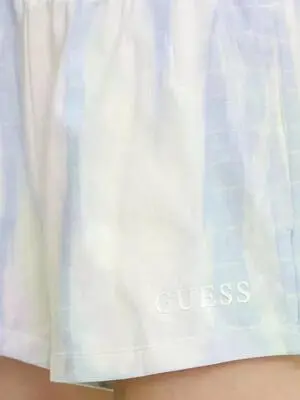 Guess Tie-dye Logo-print Mini Shorts