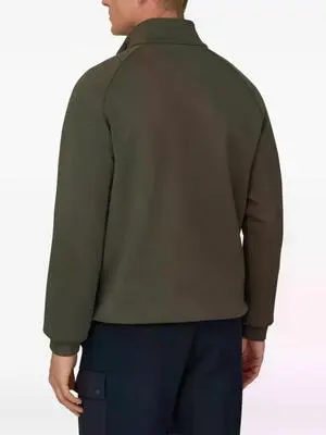 Boggi Milano Quarter-zip Sweatshirt In Cotton Blend Scuba B Tech